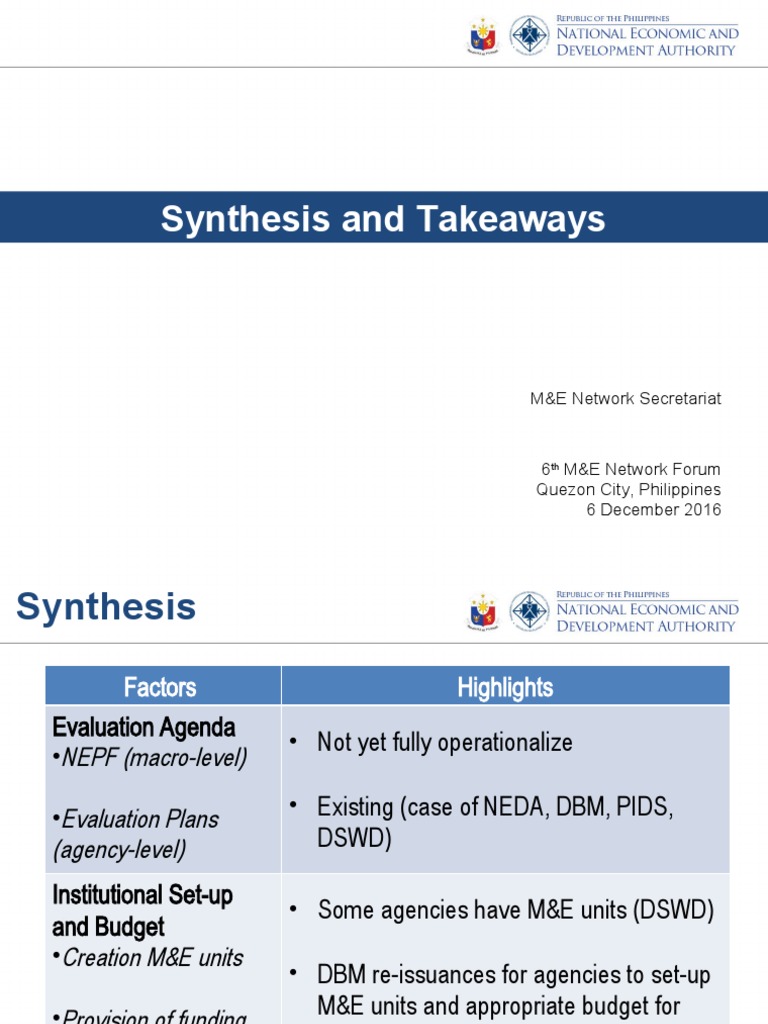 (Draft) Synthesis and Takeaways - MES-ESD | PDF