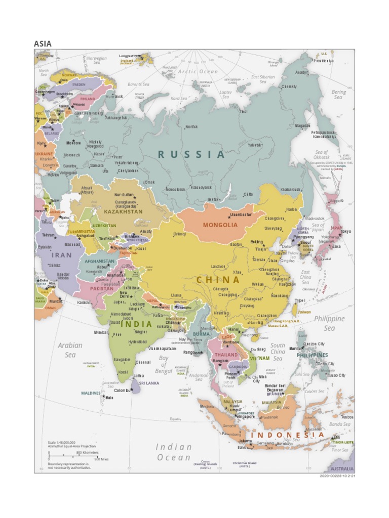 Asia - Political Map | PDF