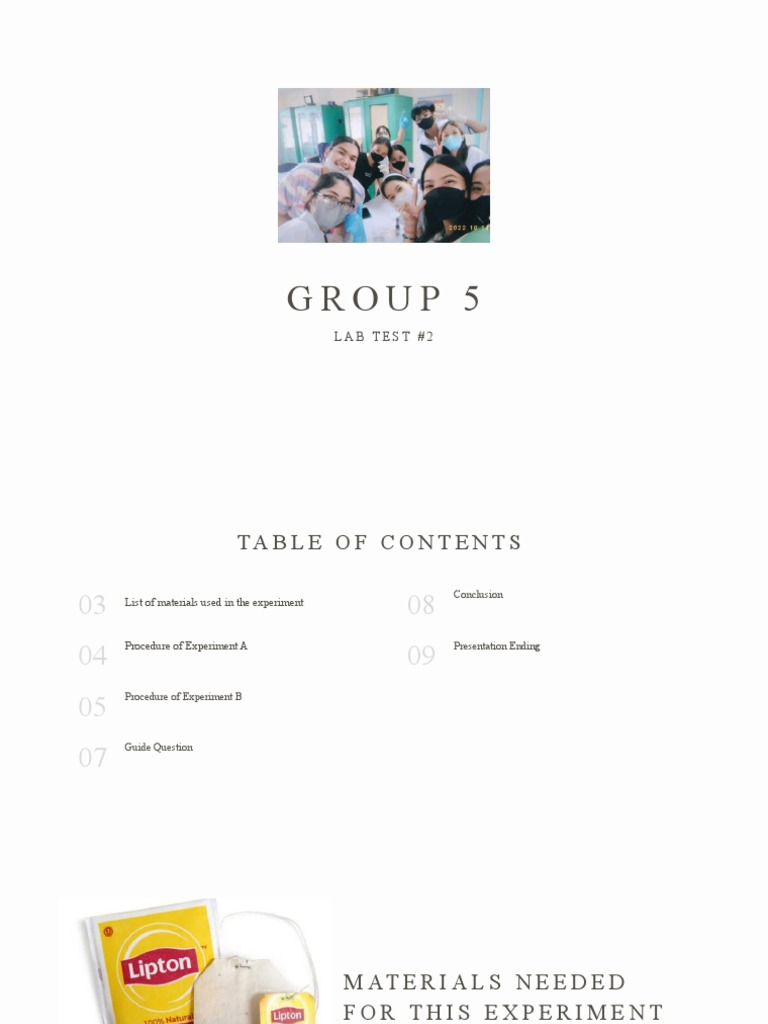 Group 5 Lab 2 Biology | PDF