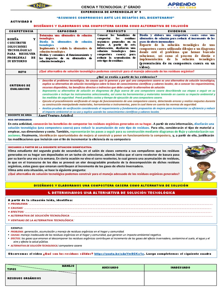 2° - Actividad 8 - Eda 9 | PDF | Compost | Residuos