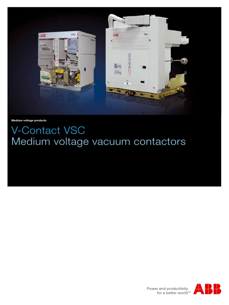 ABB Indoor Vacuum Contactors VSC | PDF | Fuse (Electrical) | Capacitor