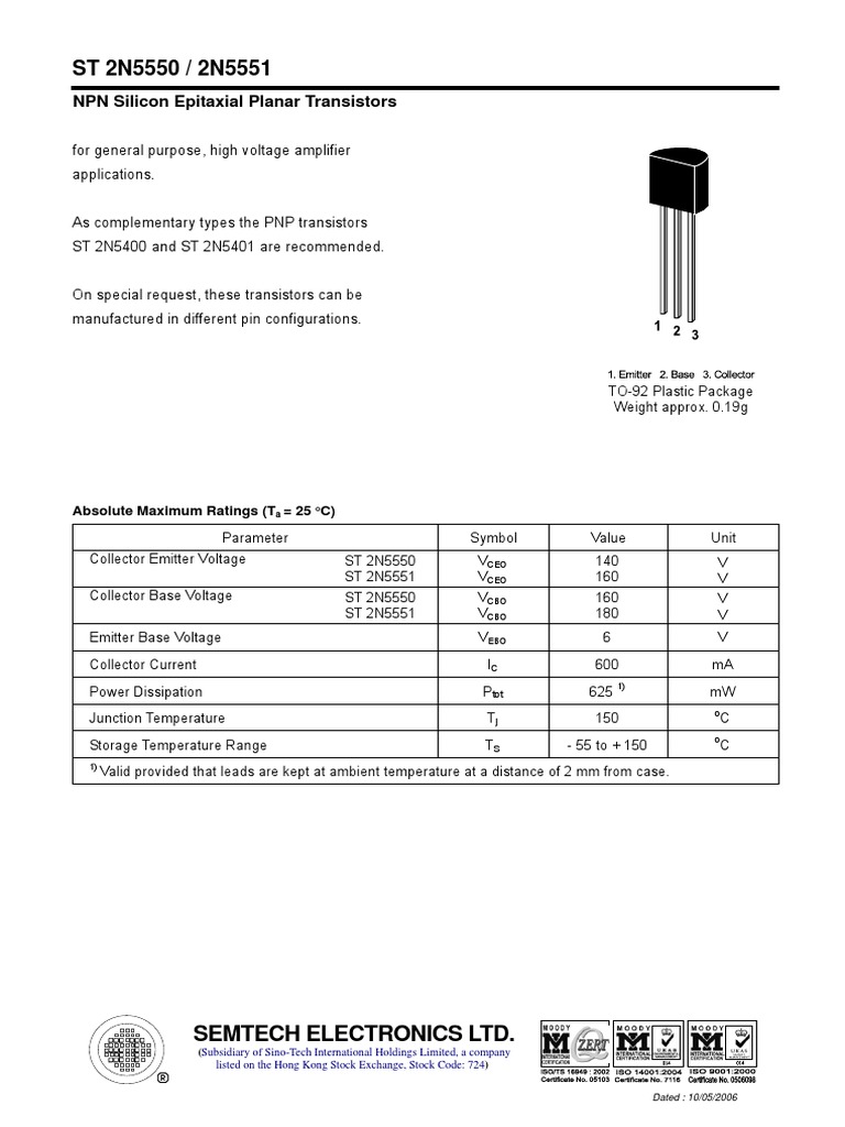 2N555 | PDF | Bipolar Junction Transistor | Information And ...