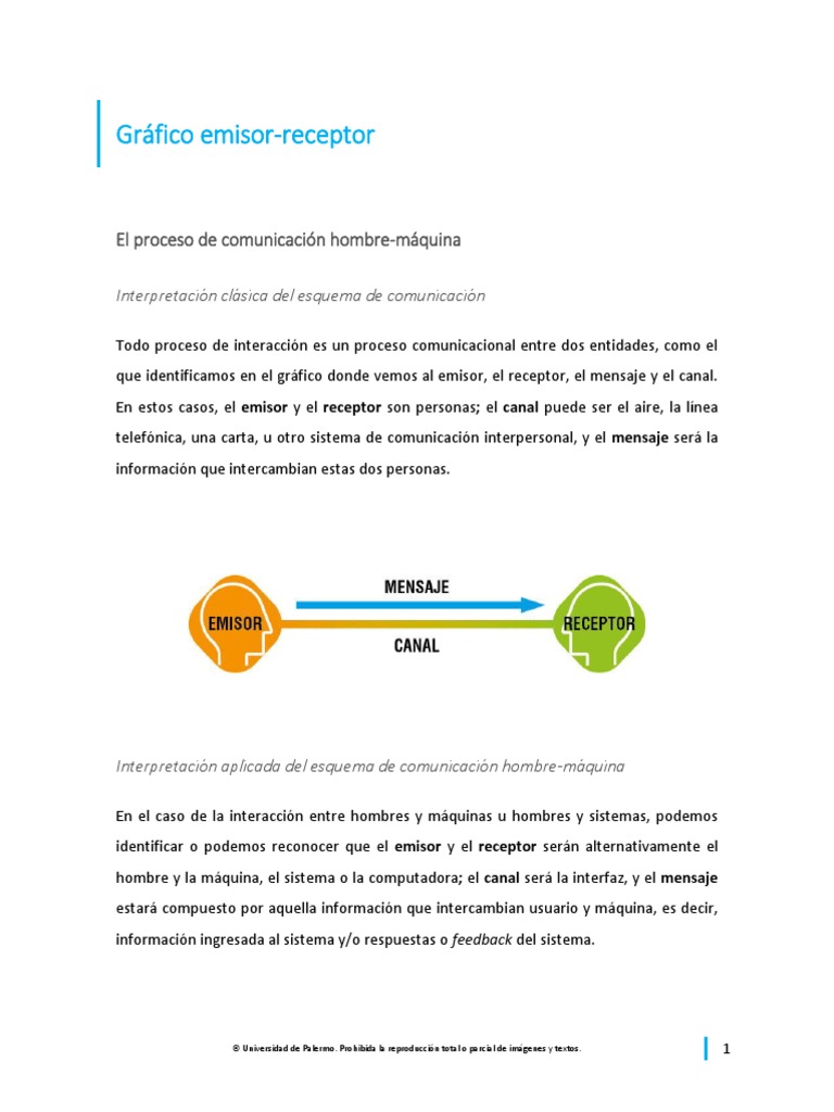 03 - Apunte - Emisor-Receptor | PDF | Comunicación | Usuario (informática)