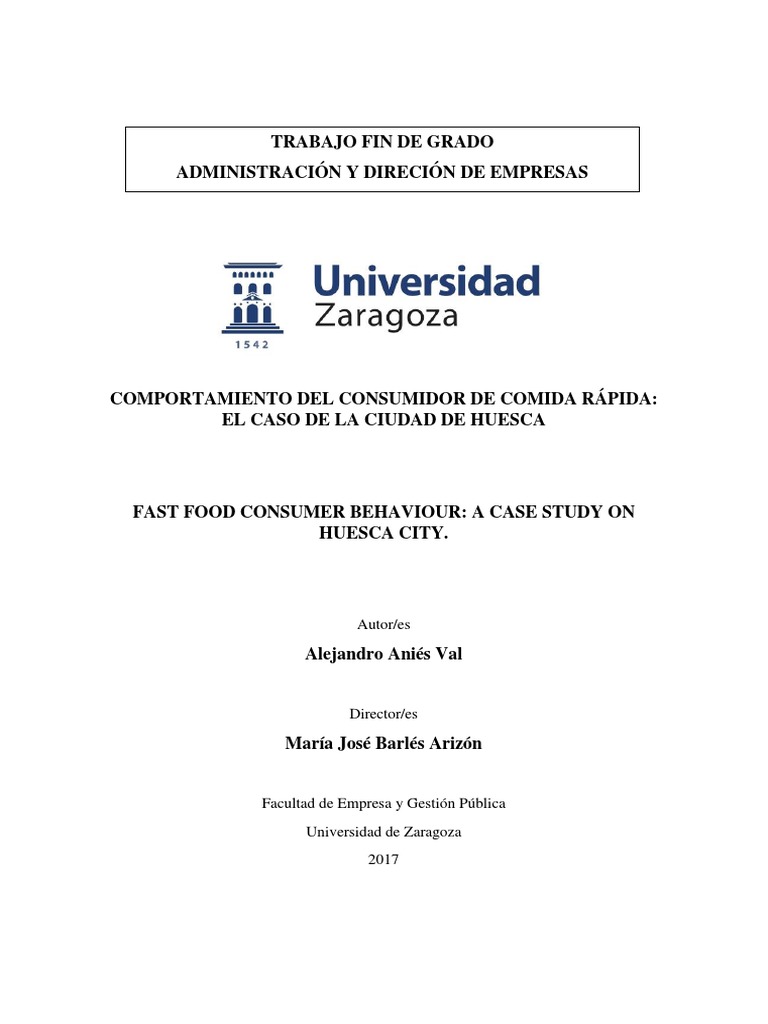 Consumidor Comida Rapida | PDF | Alimentos | Obesidad