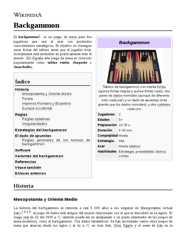 Backgammon | PDF