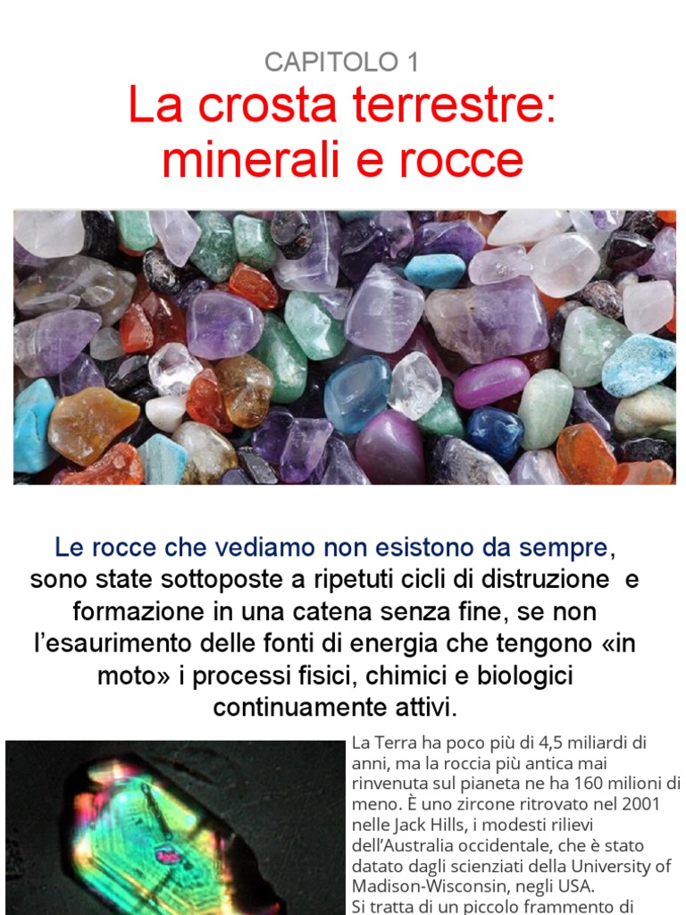 Cap 1 - Minerali e Rocce | PDF