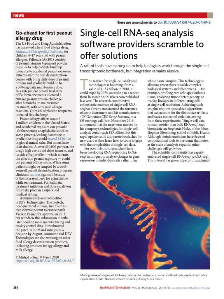 Single-Cell RNA-seq Analysis s41587-020-0449-8 | PDF | Bioinformatics ...