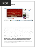 Anchoring Script For Sports Day Prize Distribution Ceremony | PDF