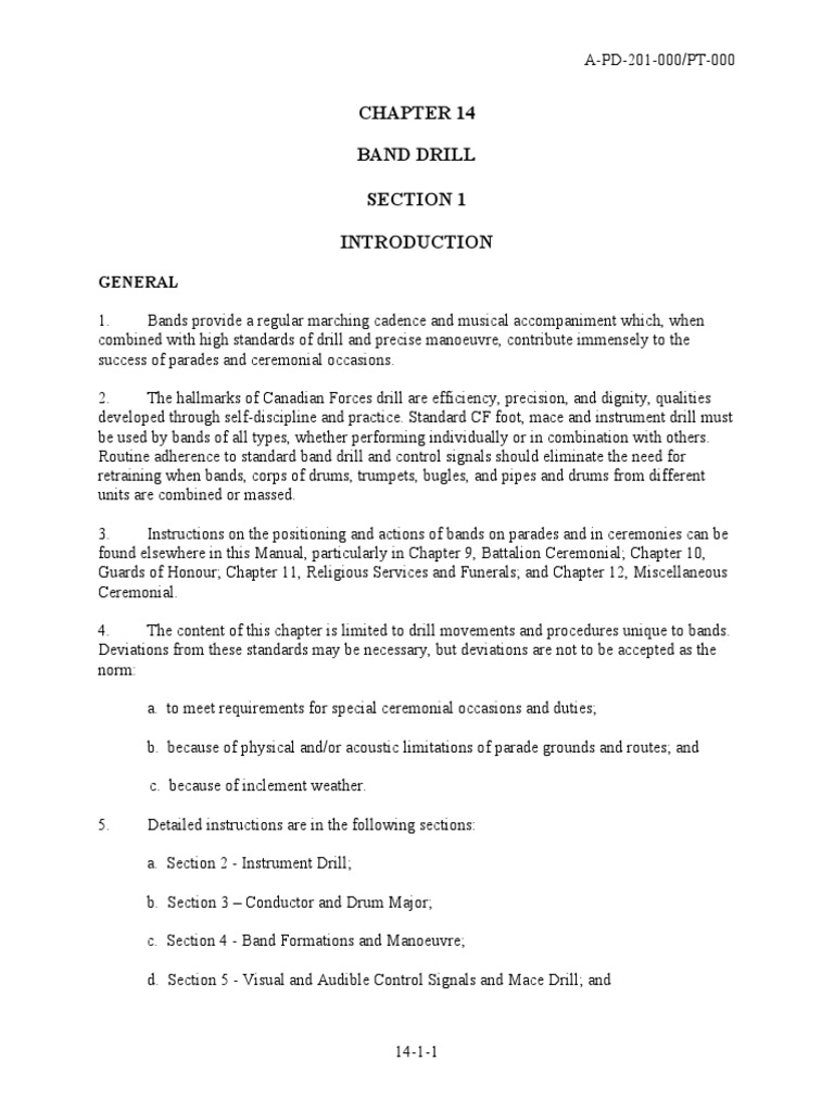 CFP201 CH 14 Band Drill Fall 2013 | PDF | Conducting