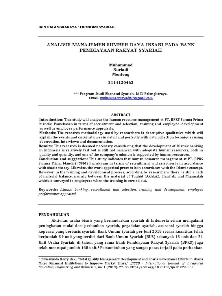 Jurnal Msdi Muhammad Nuriadi Menteng | PDF