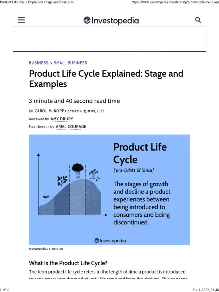 Product Life Cycle: Stages & Examples | PDF | Marketing | Product Lifecycle