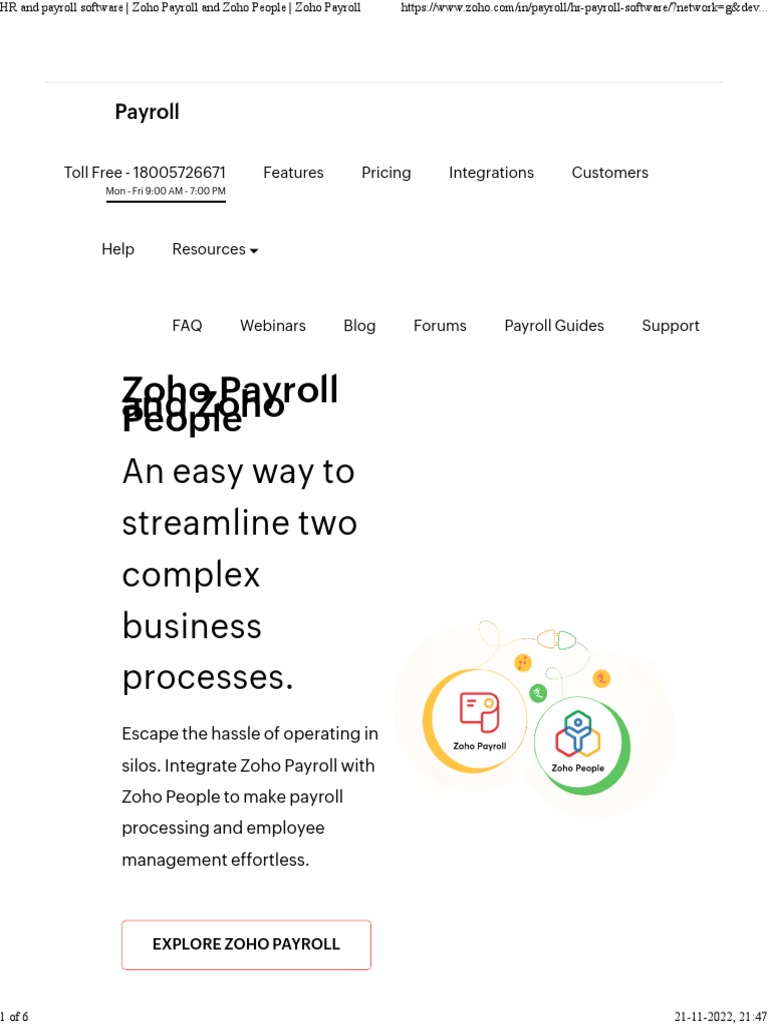 Streamline HR & Payroll with Zoho | PDF | Payroll | Information Age