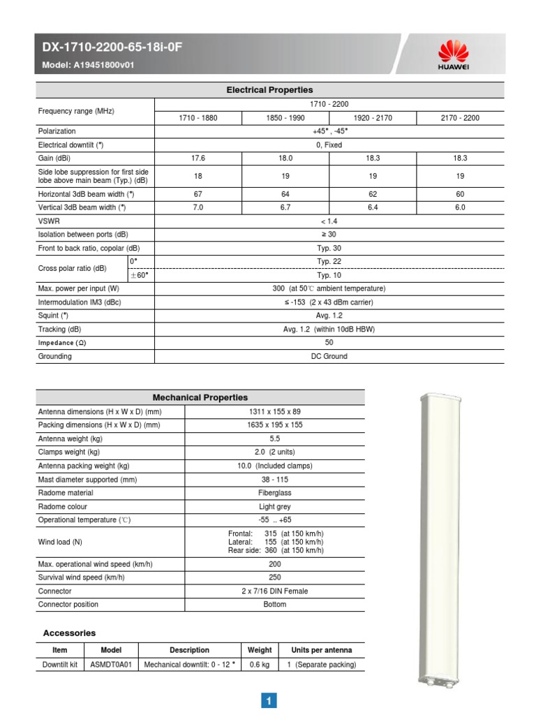ANT-A19451800v01-0978-001 Datasheet | PDF | Antenna (Radio) | Decibel ANT-A19451800v01-0978-001 Datasheet | PDF | Antenna (Radio) | Decibel