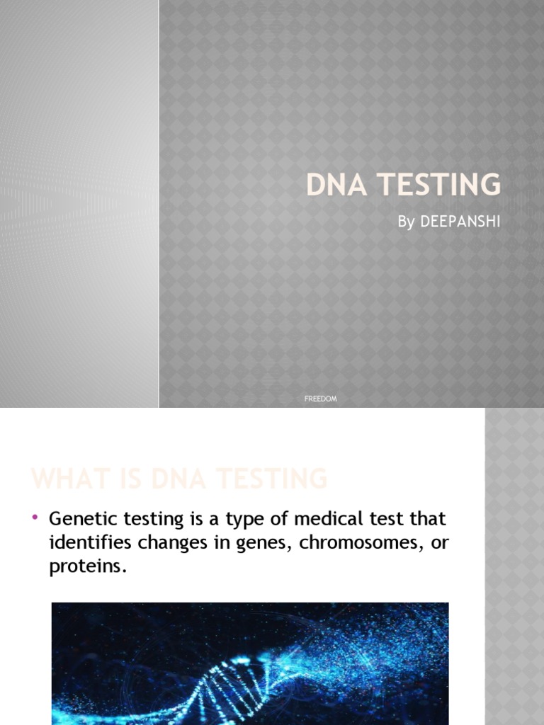 Dna Testing | PDF | Genetic Testing | Genetics
