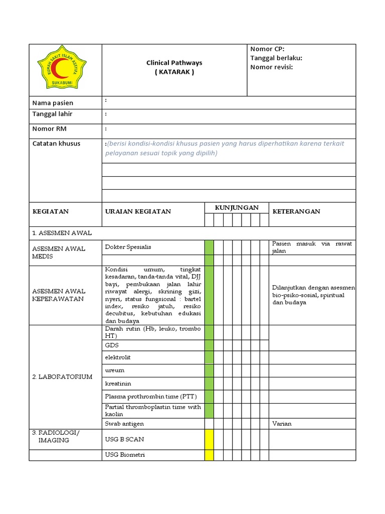 Clinical Pathways Katarak | PDF | Pengembangan Diri | Kesehatan Holistik