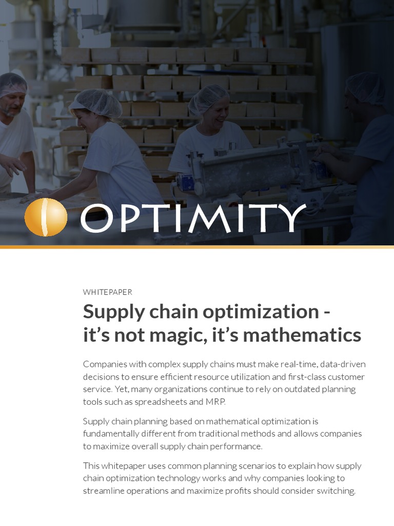 Optimity White Paper Supply Chain Optimization | Download Free PDF | Mathematical Optimization ...