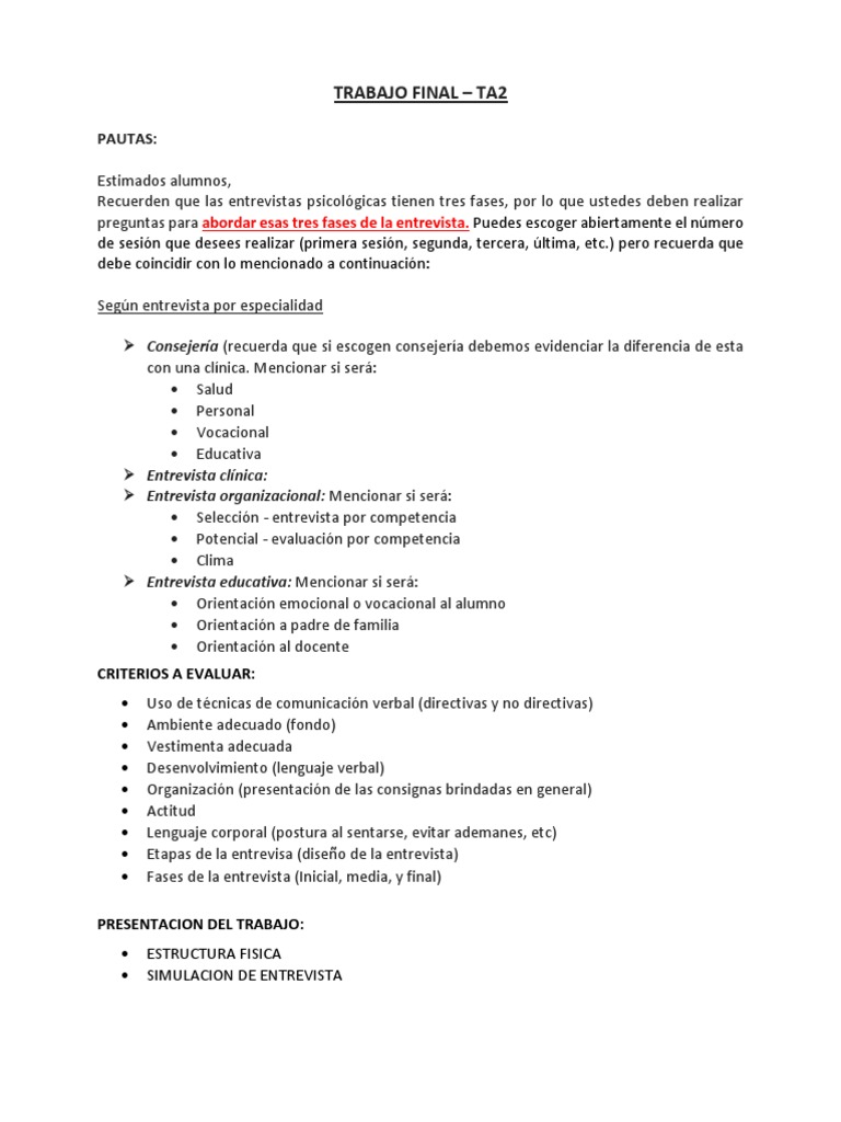 Trabajo Final | PDF | Conceptos psicologicos | Sicología