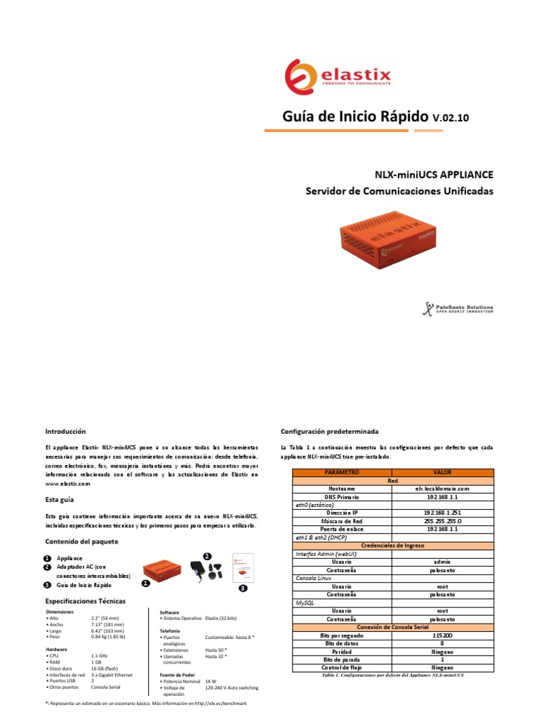 miniUCS QuickStartGuide (ESP) | PDF | Controlador de interfaz de red | Dirección IP