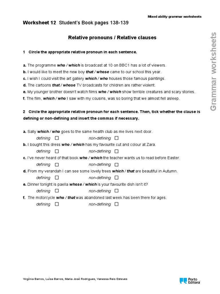 Sup10emp Mixed Ability Grammar w12 | PDF