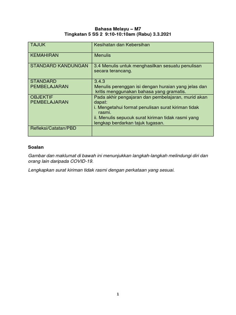 Menulis Surat Rasmi | PDF