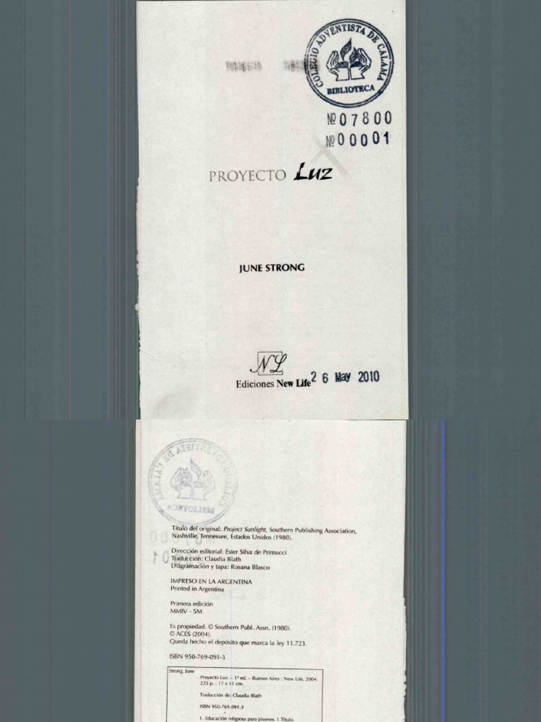 Proyecto Luz Libro | PDF