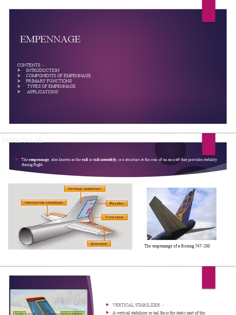 Emmpennage | PDF | Empennage | Flight Control Surfaces