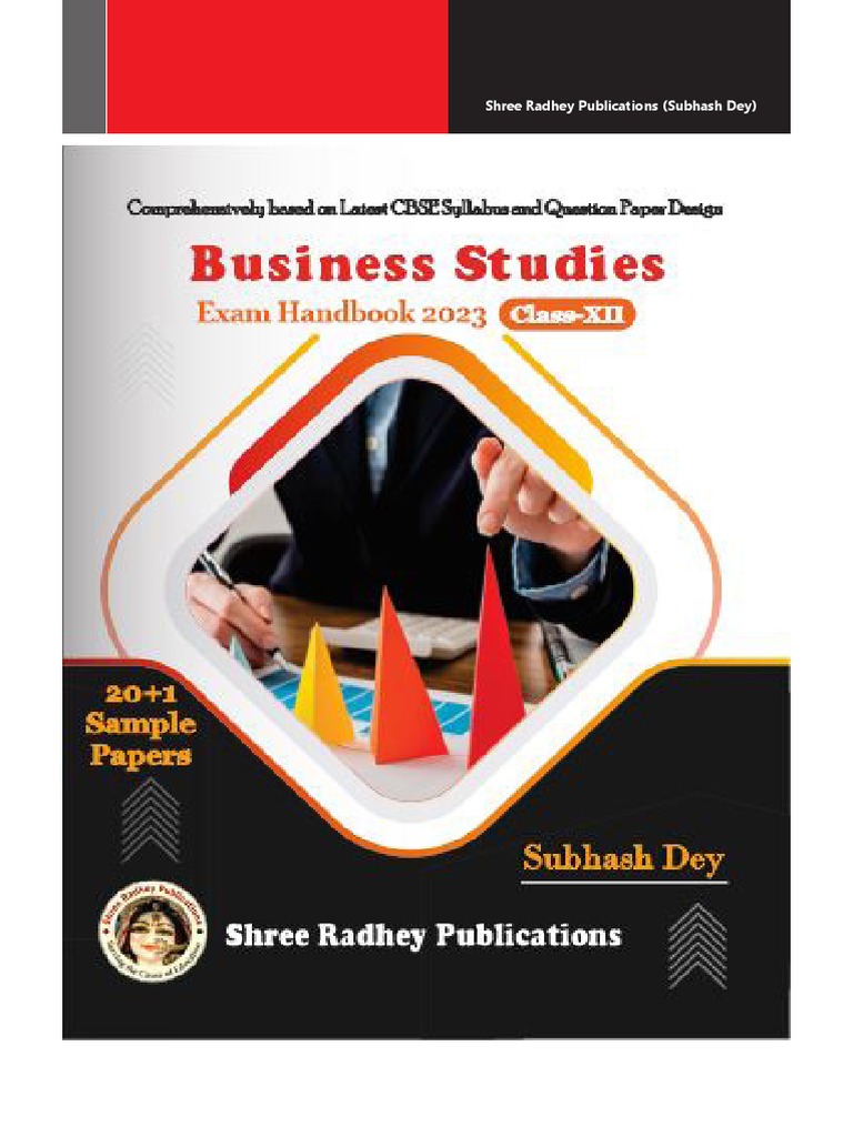 Dey's Sample Papers Business Studies-XII - Exam Handbook 2023 | PDF