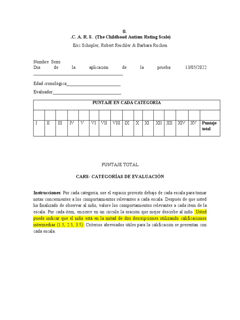 Cars Word - Autismo | PDF