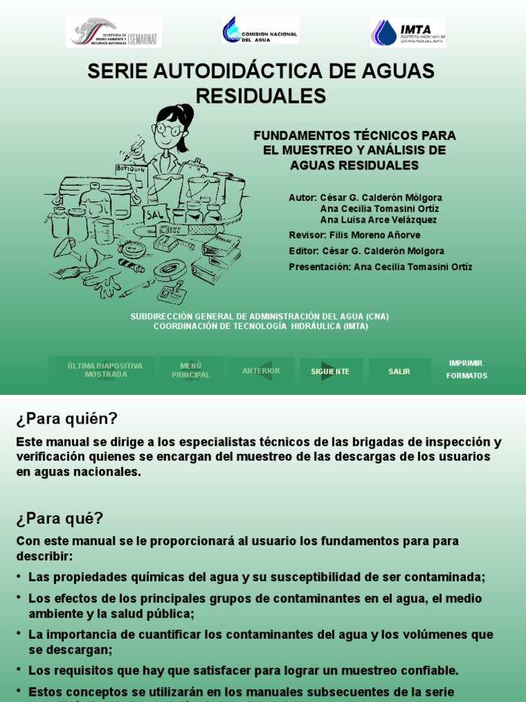 5.2.1 Fundamentos Técnicos para El Muestreo y Análisis de Aguas Residuales | PDF | Agua | Diarrea