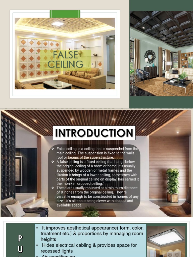 False Ceiling | PDF | Ceiling | Drywall