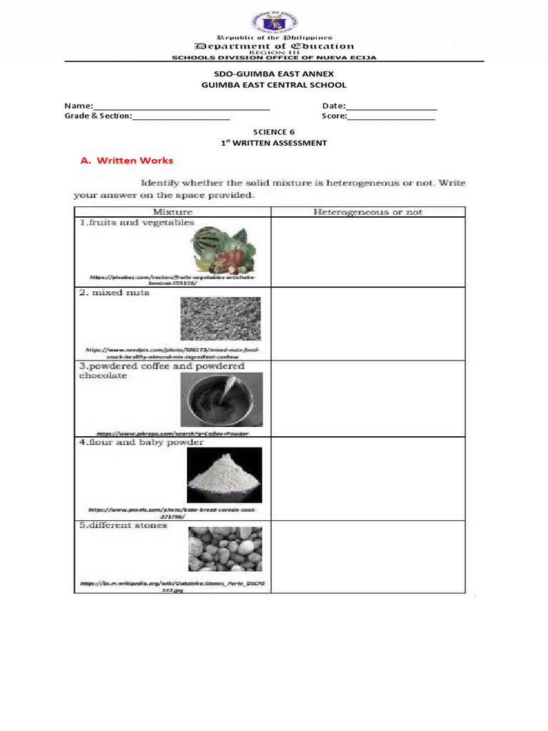 Summative Test in Science 6 | PDF | Career & Growth | Science & Mathematics
