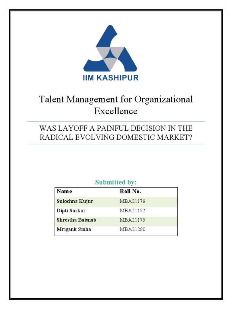 Group 8 - TMO | PDF | Layoff | Employment