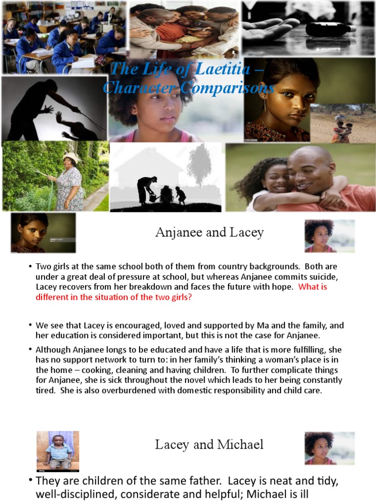 Character Dynamics in The Life of Laetitia | PDF