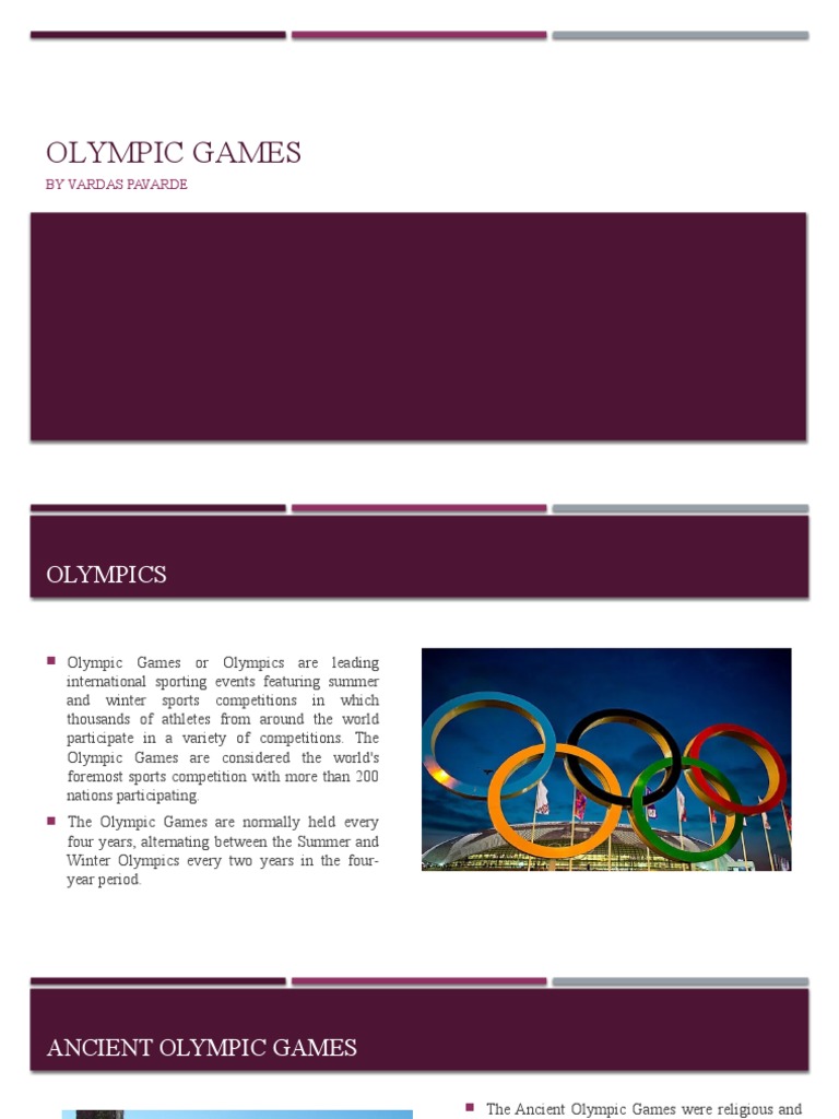 Olympic Games | PDF | Olympic Games | Multi Sport Events