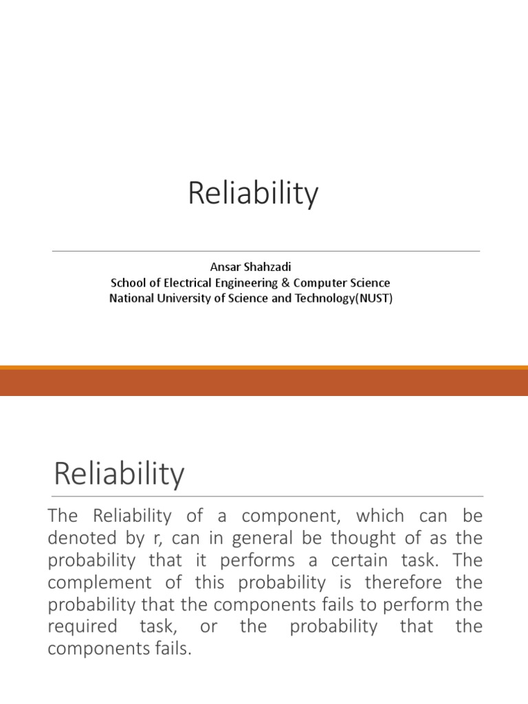 Reliability | Download Free PDF | Reliability Engineering | Computer Science