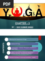 Notes of Unit-1 Yoga XI Class | PDF | Asana | Yoga