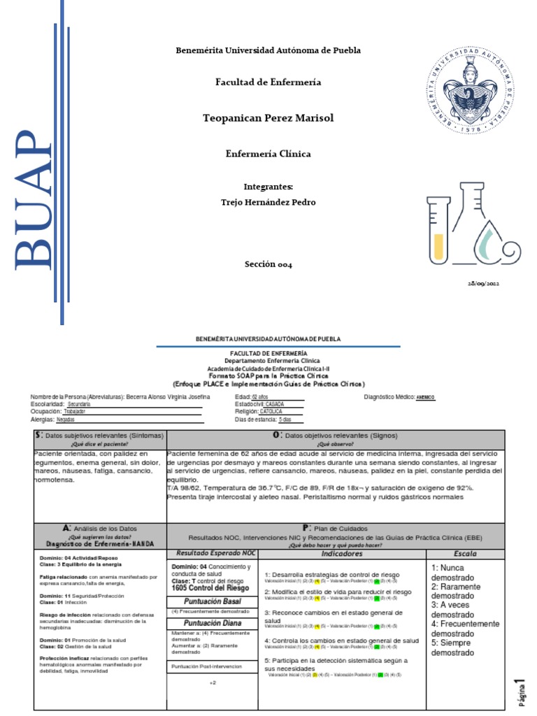 Formato SOAP (2) - Merged | PDF | Enfermería | Medicina CLINICA
