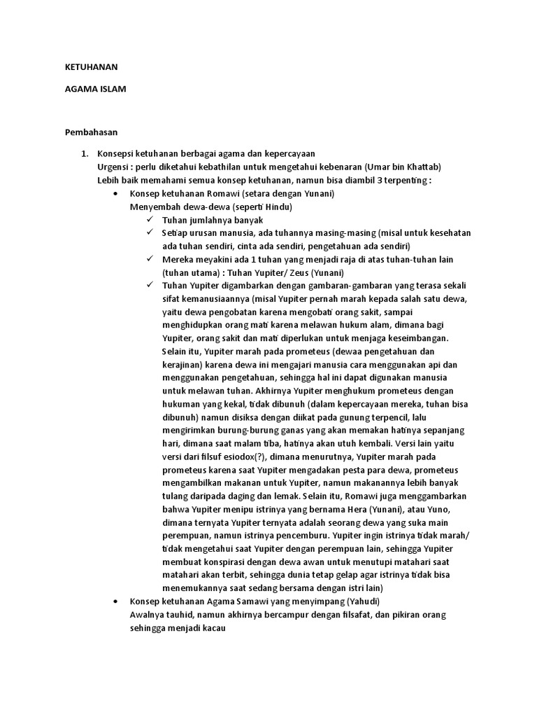 KETUHANAN | PDF | Agama & Spiritualitas