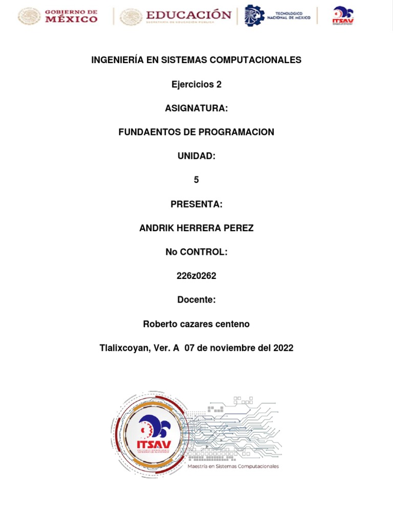 Ingeniería en Sistemas Computacionales | PDF