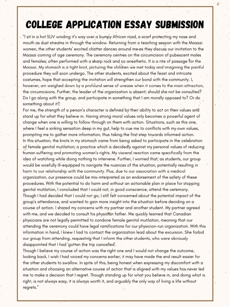 Annotated-College Application - PNG | PDF