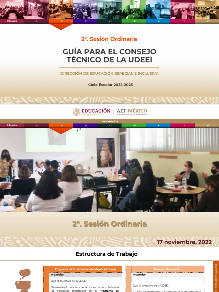 Guia UDEEI 2a Sesion Nov-22 | PDF
