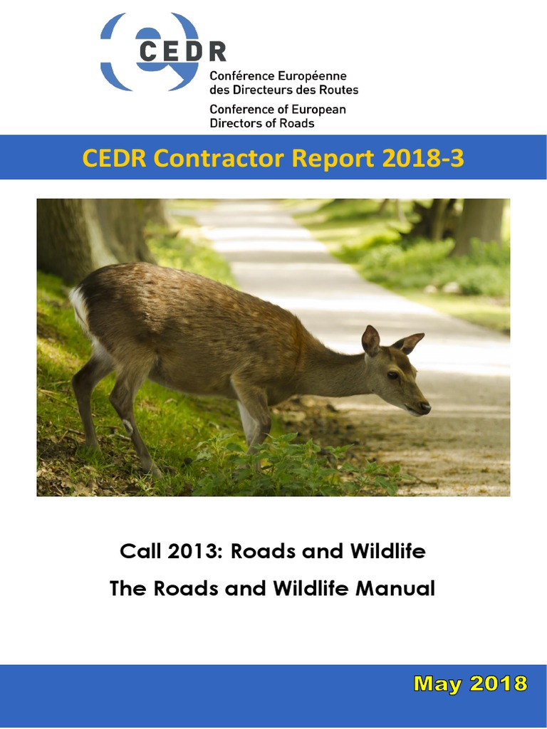 CEDR (2018) Roads and Wildlife Manual | PDF | Environmental Impact ...