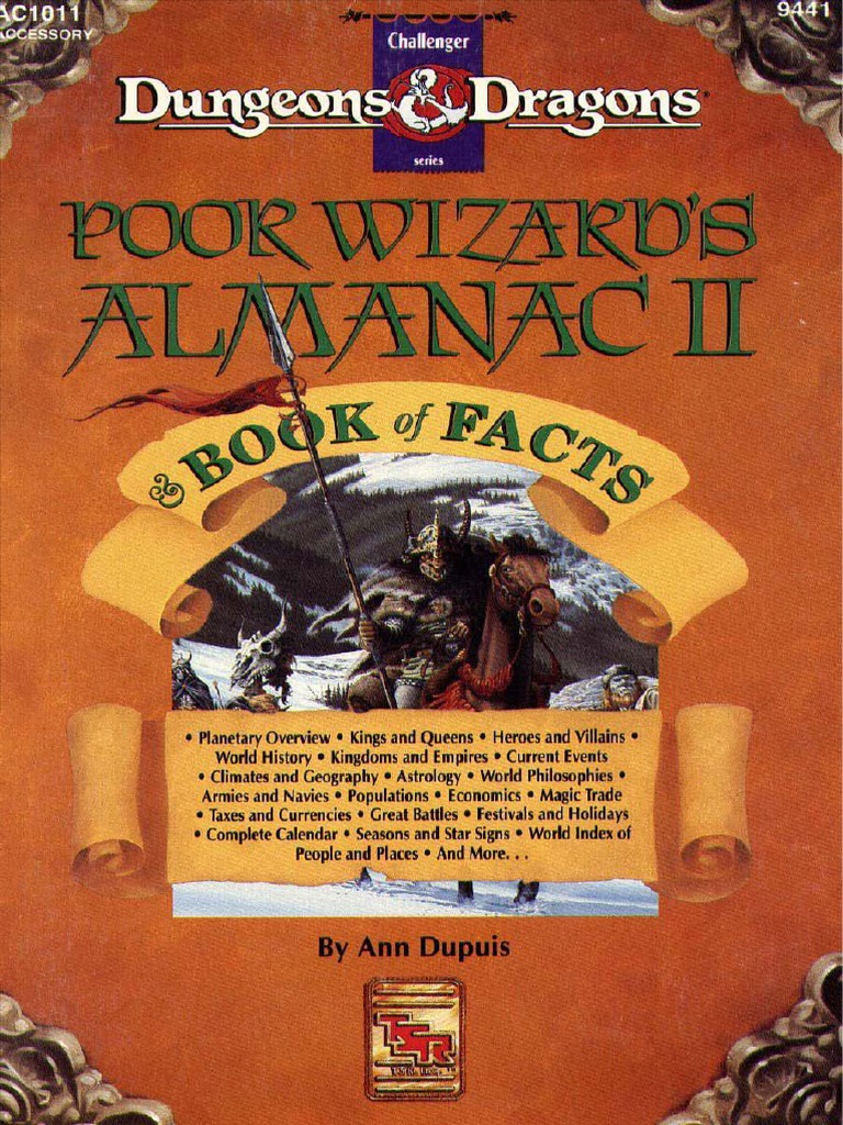 D&D Poor Wizard's Almanac II & Book of Facts | PDF
