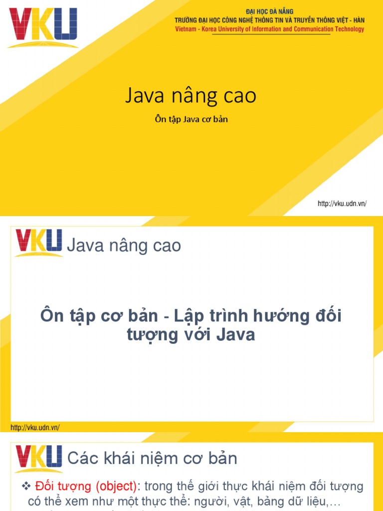 Chapter 1 Review of OOP Java - Minh | PDF