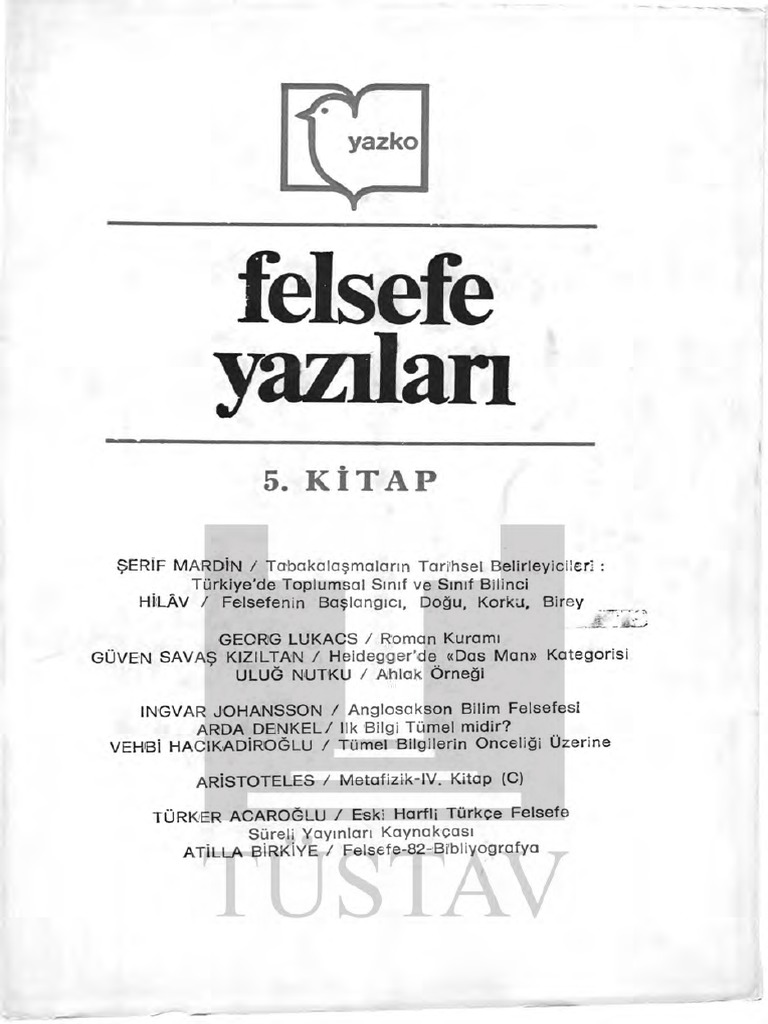 Felsefe Yazilari 05 | PDF
