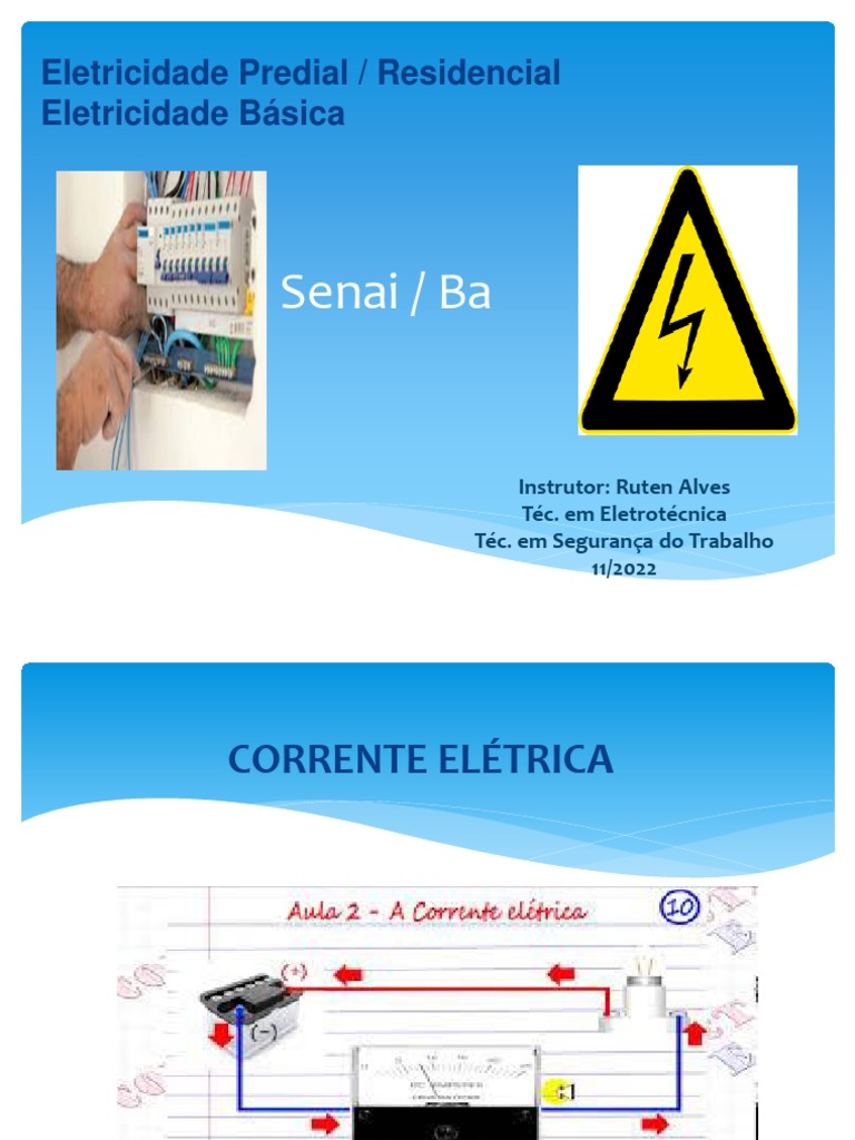 Eletricidade Básica Pdf Corrente Elétrica Potência Física