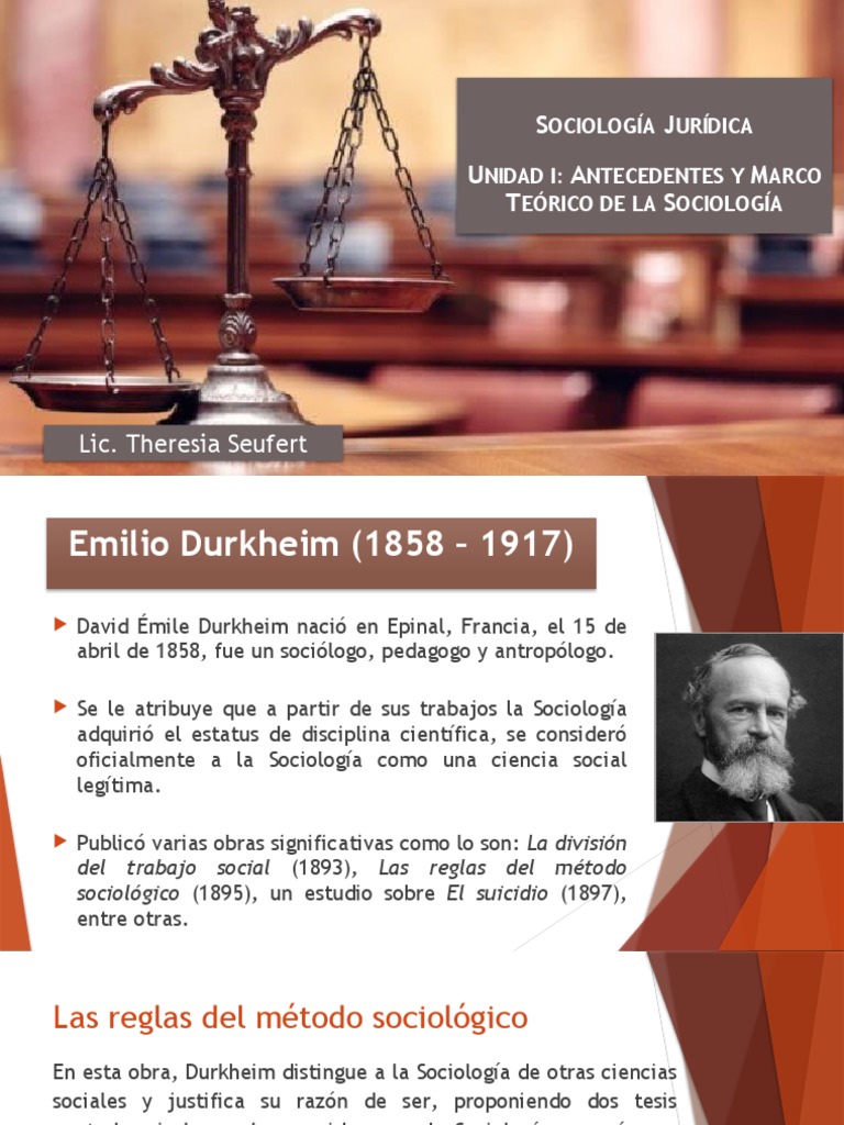 Unidad I - Emilio Durkheim, Carlos Marx y Max Weber | PDF | Emile ...