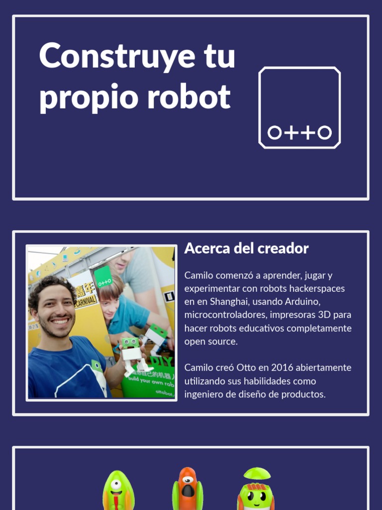 Construye tu propio robot Otto en 1 hora | PDF | Hardware de la ...