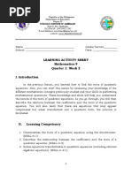 Math 8 Q3 Module 1 | PDF