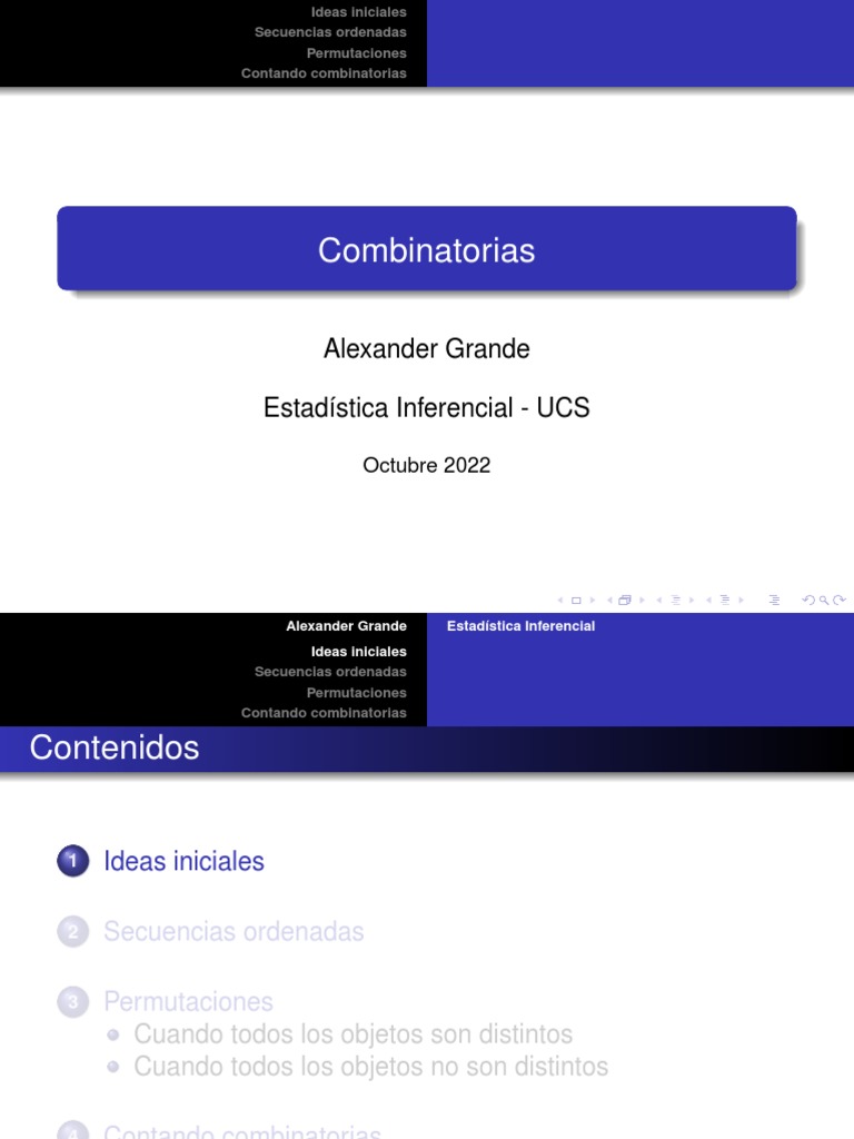EI Lecture 05 | PDF | Permutación | Estadísticas EI Lecture 05 | PDF | Permutación | Estadísticas